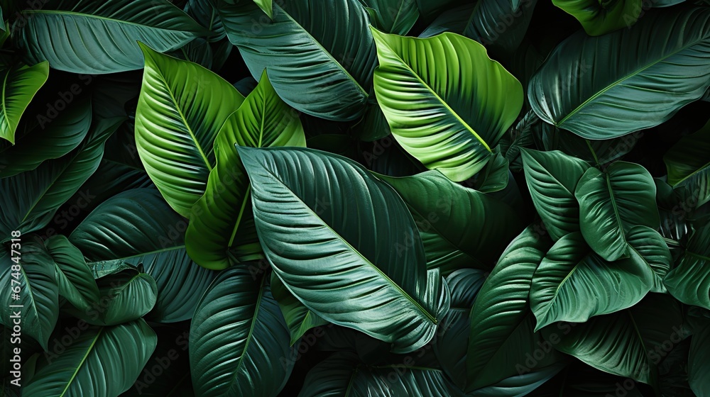 Tropical leaves: Wallpaper and background for presentations and slides ...