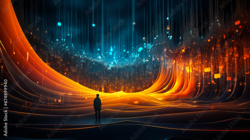 Multi-Use Digital Backdrop: Perfect for AI, Data Storage, and Sound ...