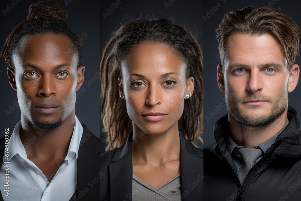 Une belle diversité de races et d'ethnies au travail. Des personnes de ...