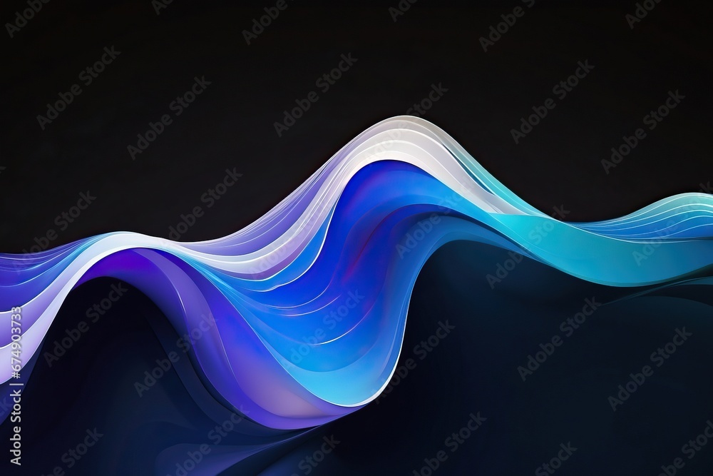 Windows 11 abstract waves background Stock Illustration | Adobe Stock