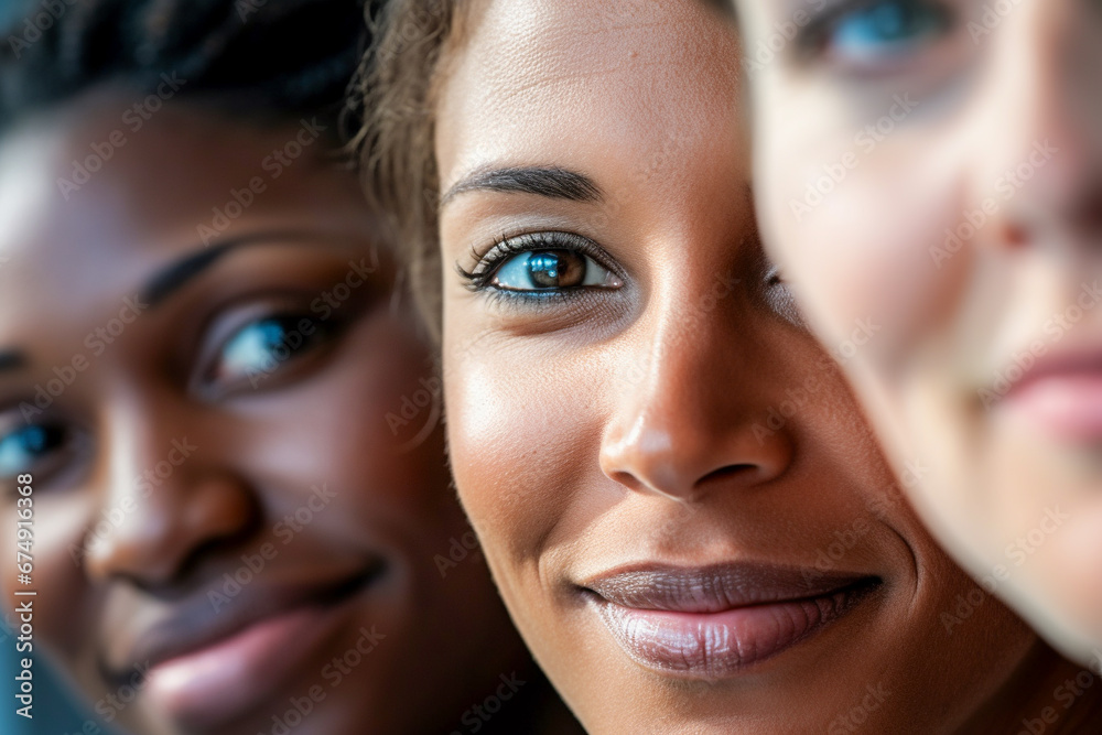 Hermosa diversidad de razas y etnias en el trabajo. Personas de ...