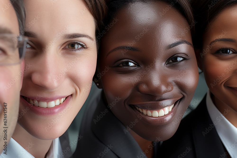 Hermosa diversidad de razas y etnias en el trabajo. Personas de ...