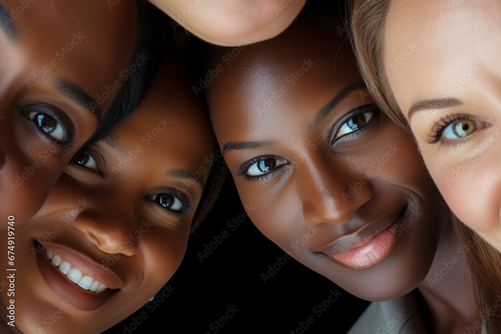 Hermosa diversidad de razas y etnias en el trabajo. Personas de ...