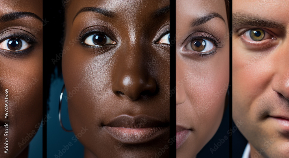 Hermosa diversidad de razas y etnias en el trabajo. Personas de ...