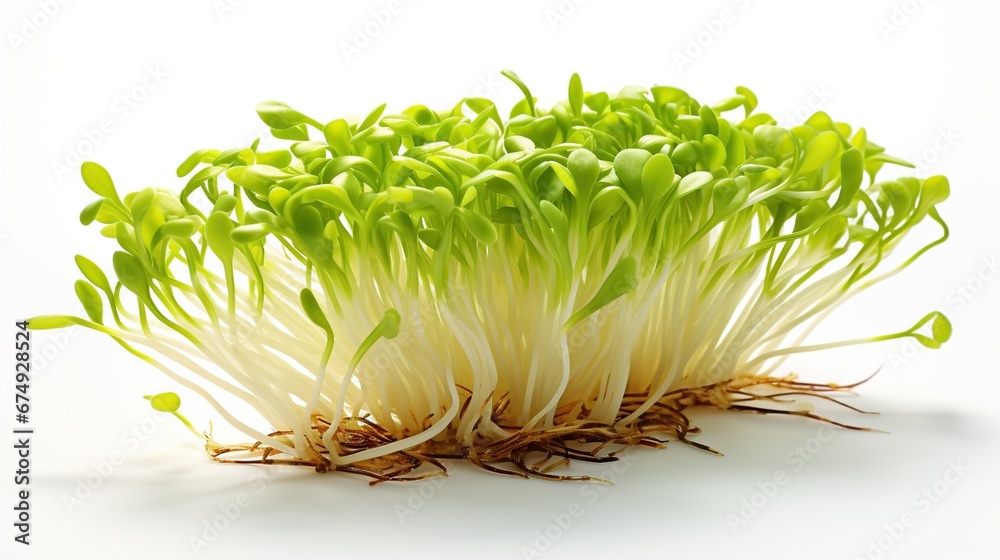 Bean sprouts vegetable vector isolated illustration. long mung bean ...