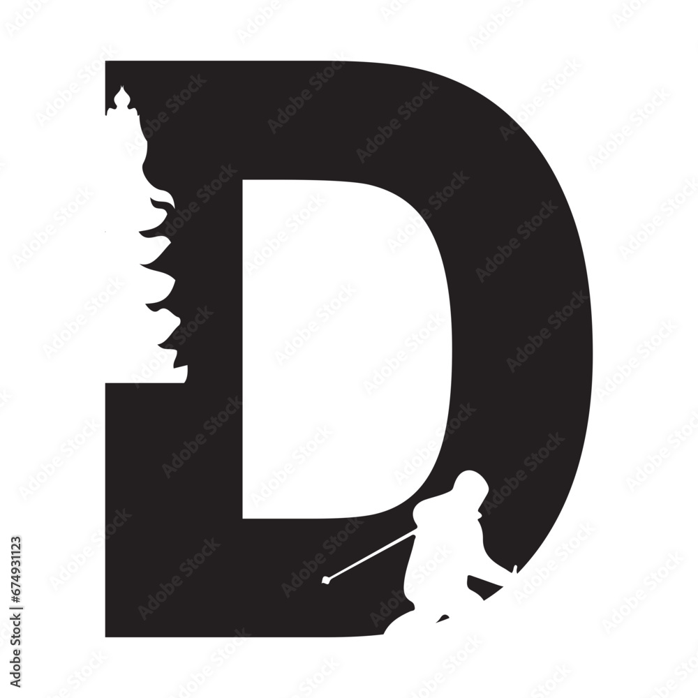 Skiing font alphabet SVG png, ski svg png, skiing svg png, ski font ...