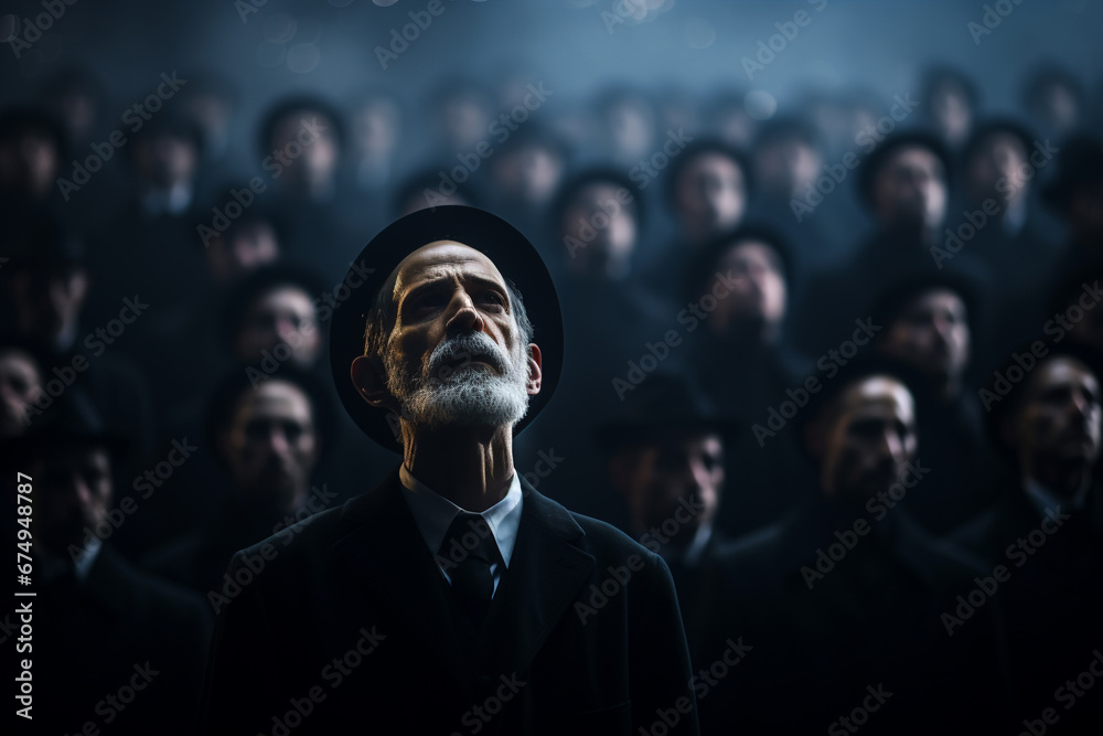 Israel religion Star of David, the flag of Israel. Haredim, traditional ...