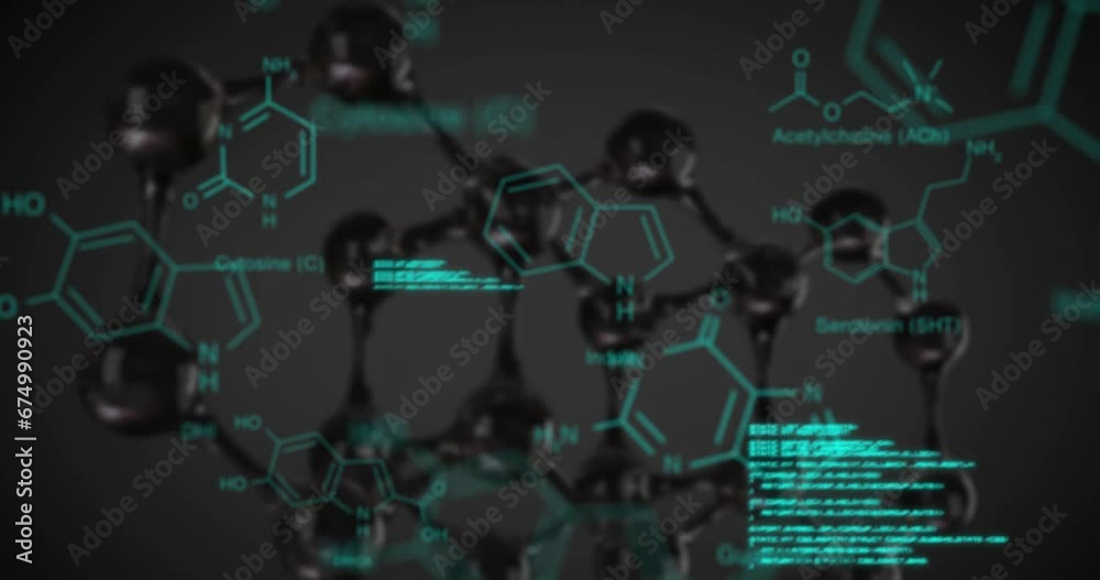 Animation of chemical structures, data processing over molecular ...