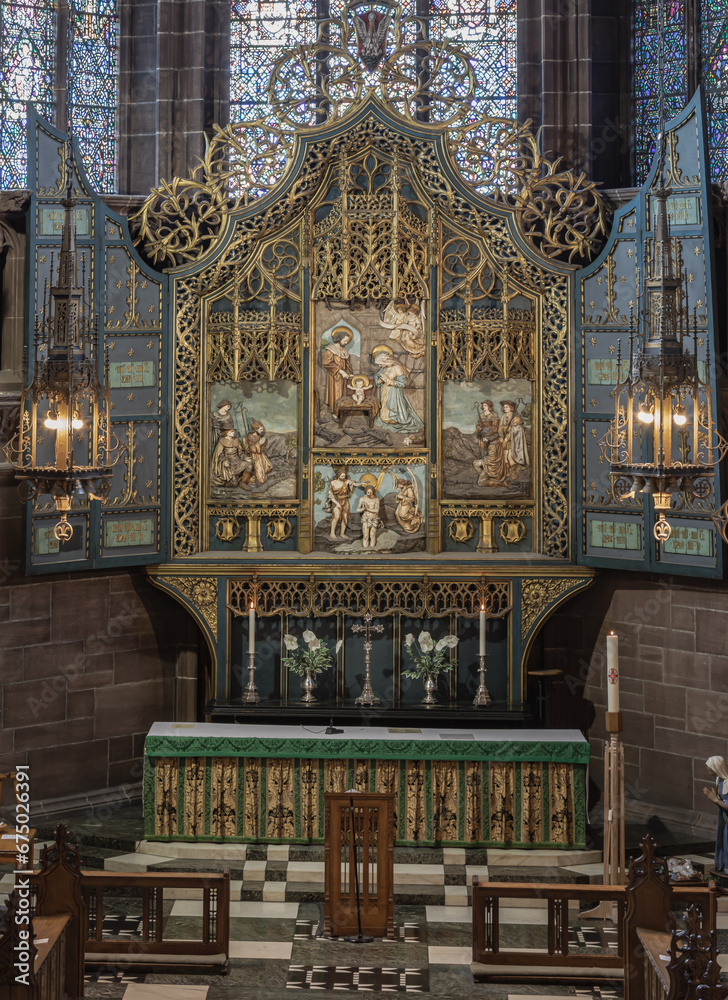 Liverpool, England - Oct 07, 2023 - Beautiful architecture design ...