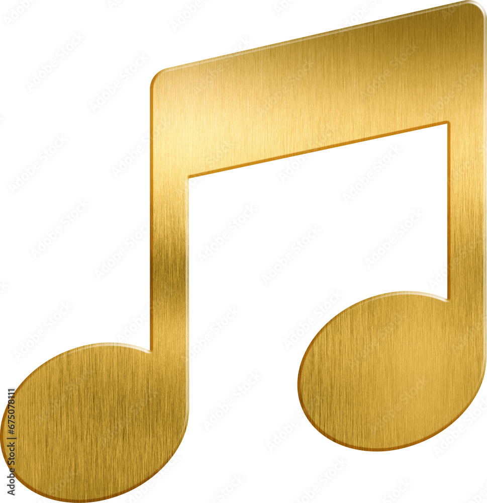 Golden icon music note music musical note sound mark piano music note ...