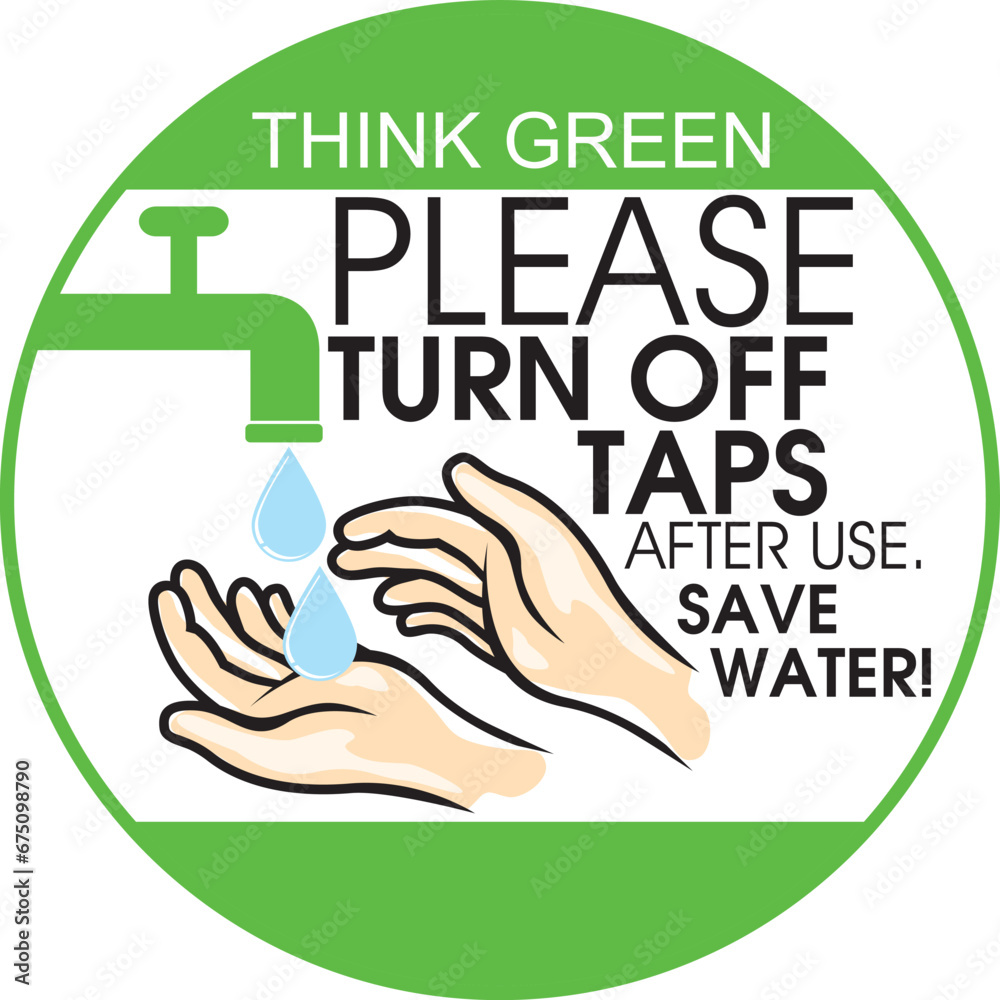 DON'T WASTE WATER BUT SAVE WATER FOR SAVE LIFE SIGN VECTOR ILLUSTRATION ...