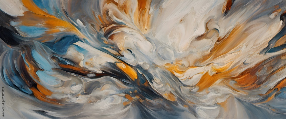 Expressions of Abstract Art: Colors and Forms. Stock Illustration ...