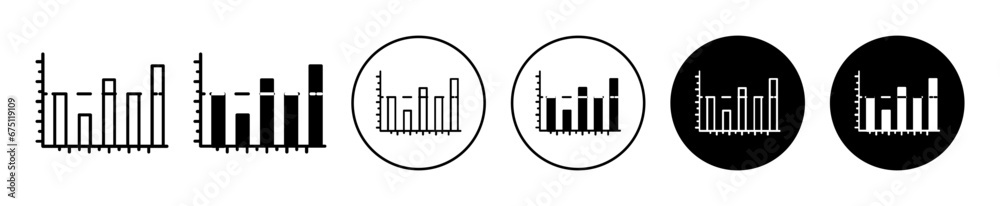 Average vector illustration set. Standard curve average icon for UI ...