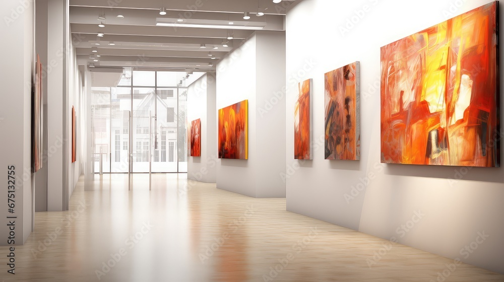 business bright inside corridor background illustration interior ...