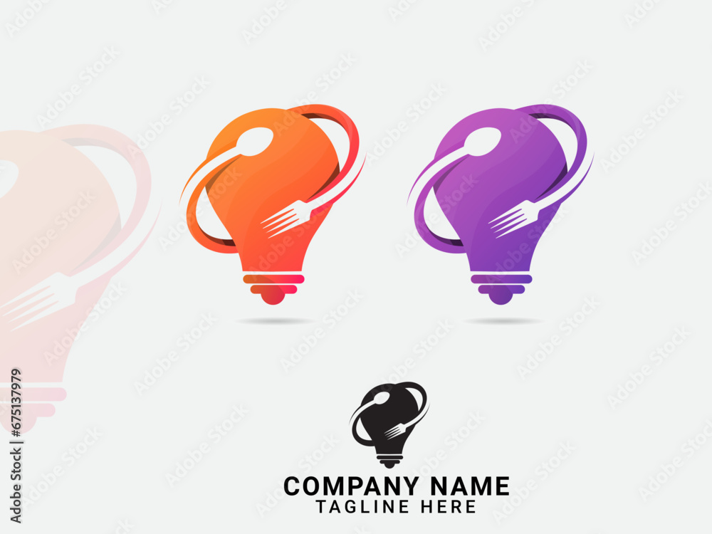 Food idea logo design. Cook idea. Healthy. Chef idea. Business ...