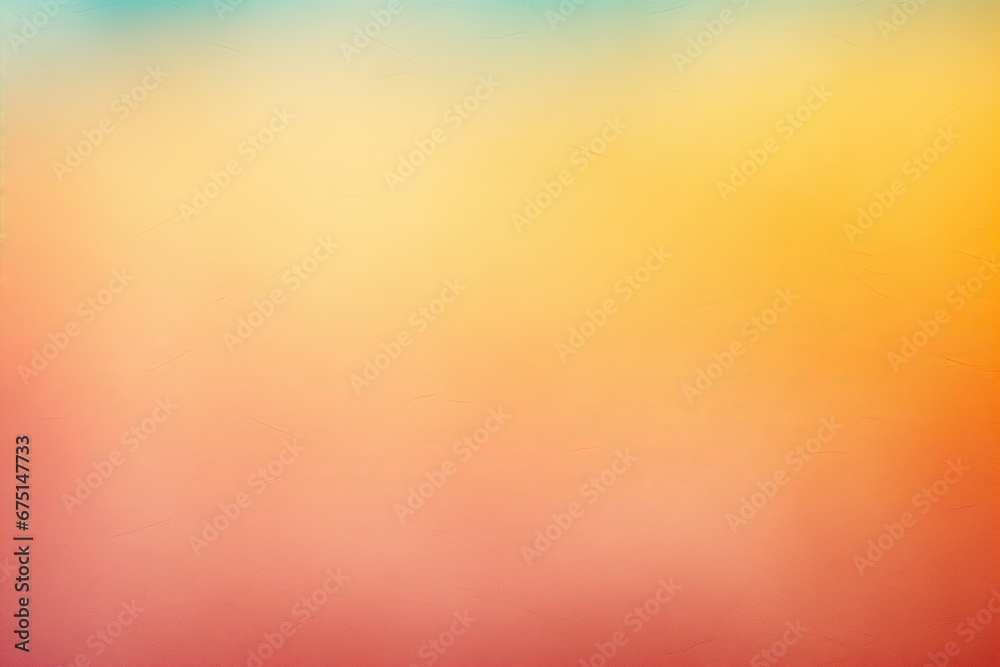 Yellow, orange, gold, coral, peach, pink, brown, teal and blue gradient ...