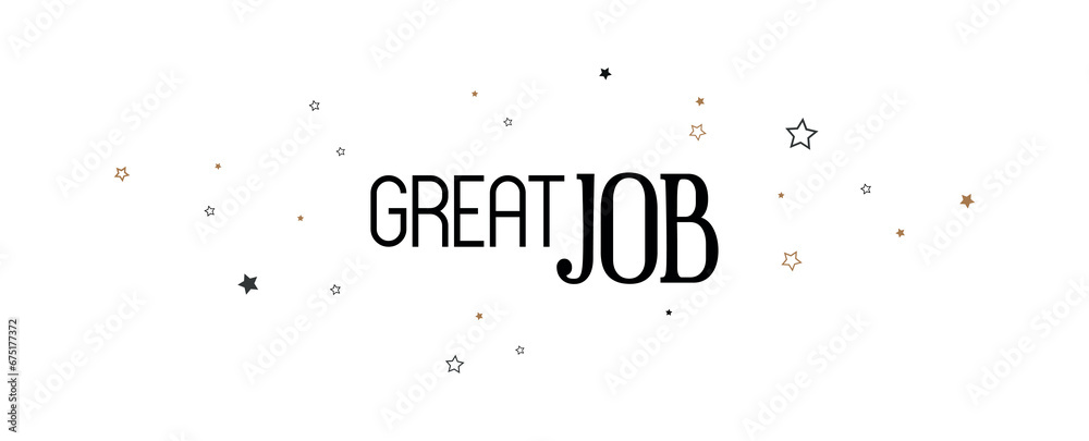 great job sign Stock Vector | Adobe Stock