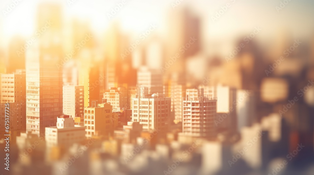 landscape blurry building city background illustration skyline aerial ...