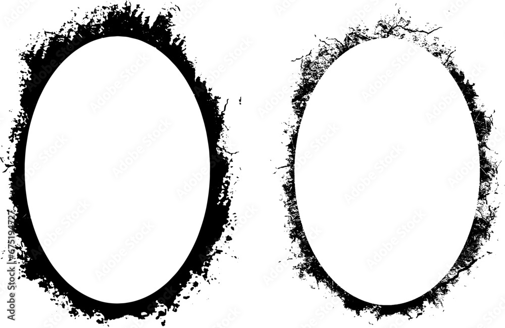 Black and white Grunge photo frame, Grunge border background. Abstract ...