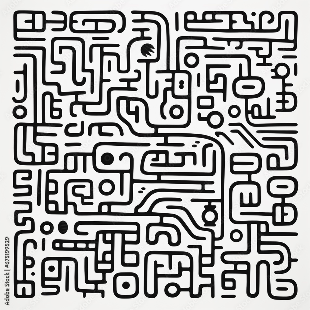 Cuneiform glyphs style of minimalist symbol Ai generated art Stock ...