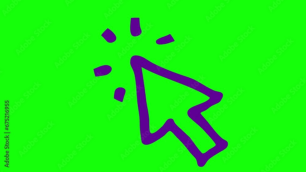 cursor, arrow, violet, button, click, icon, symbol, hand drawn, mouse ...