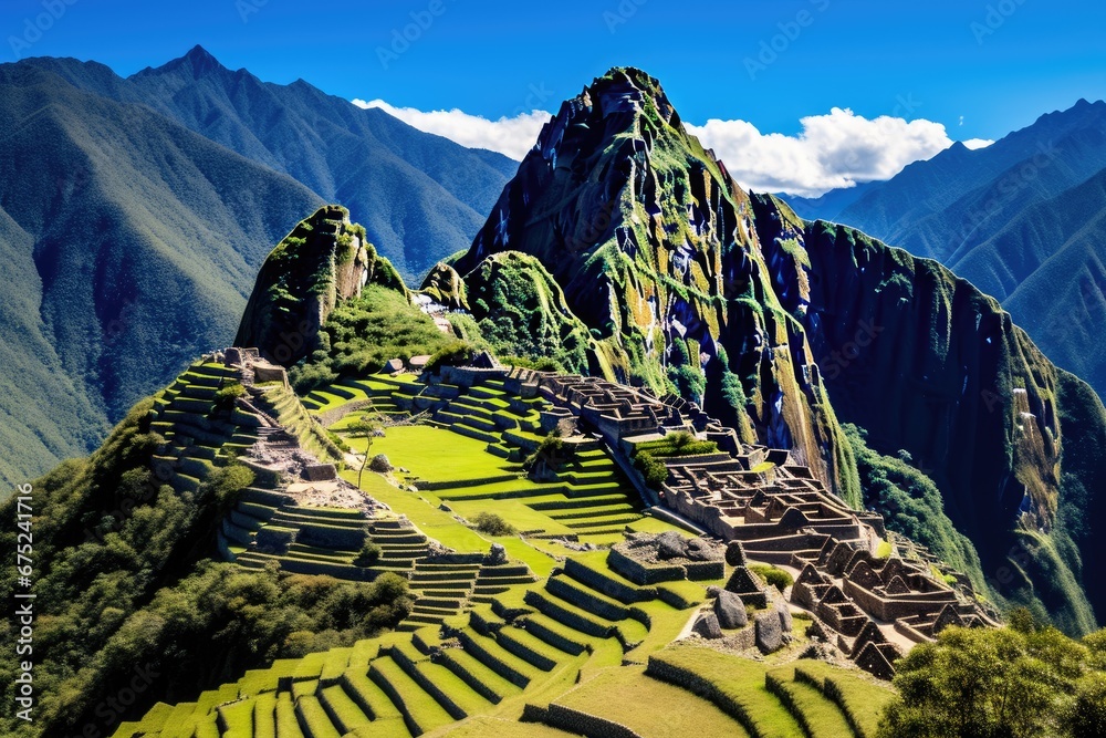 Machu Picchu, Peru, South America. The Inca city of Machu Picchu is a ...