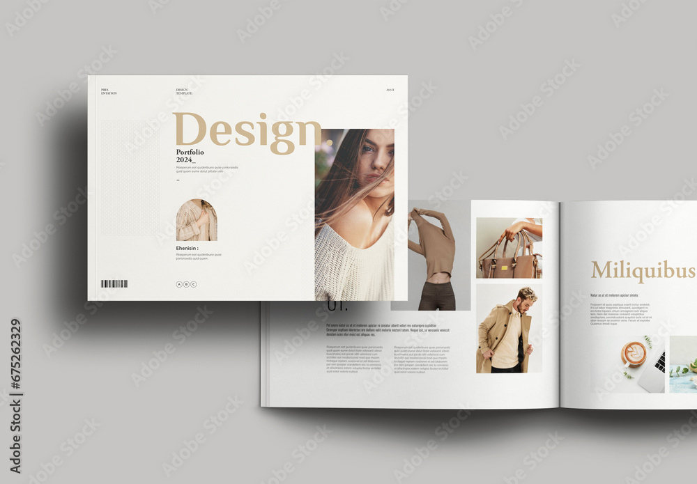 Design Portfolio Layout Stock Template | Adobe Stock