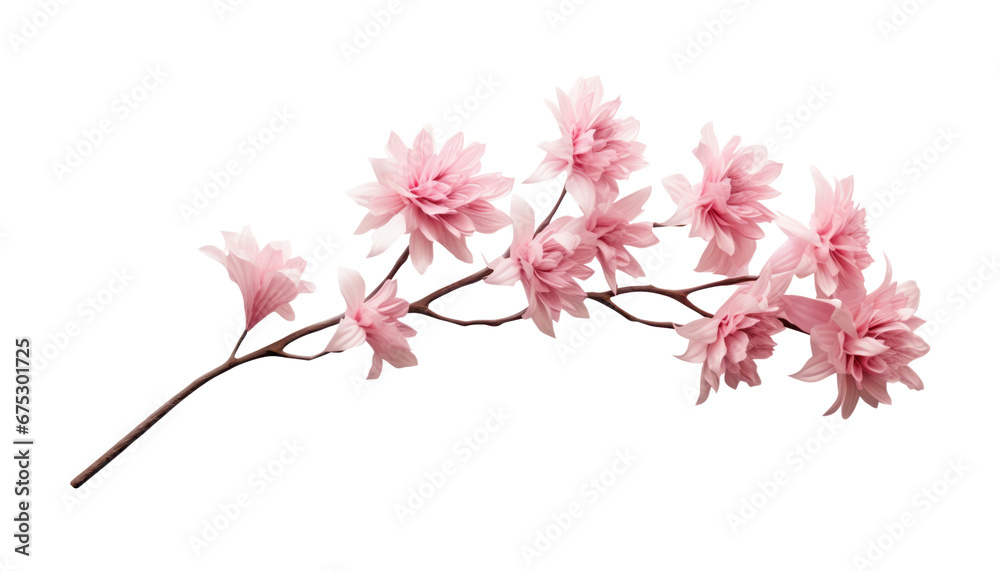 pink flowers isolated on transparent background cutout Stock ...