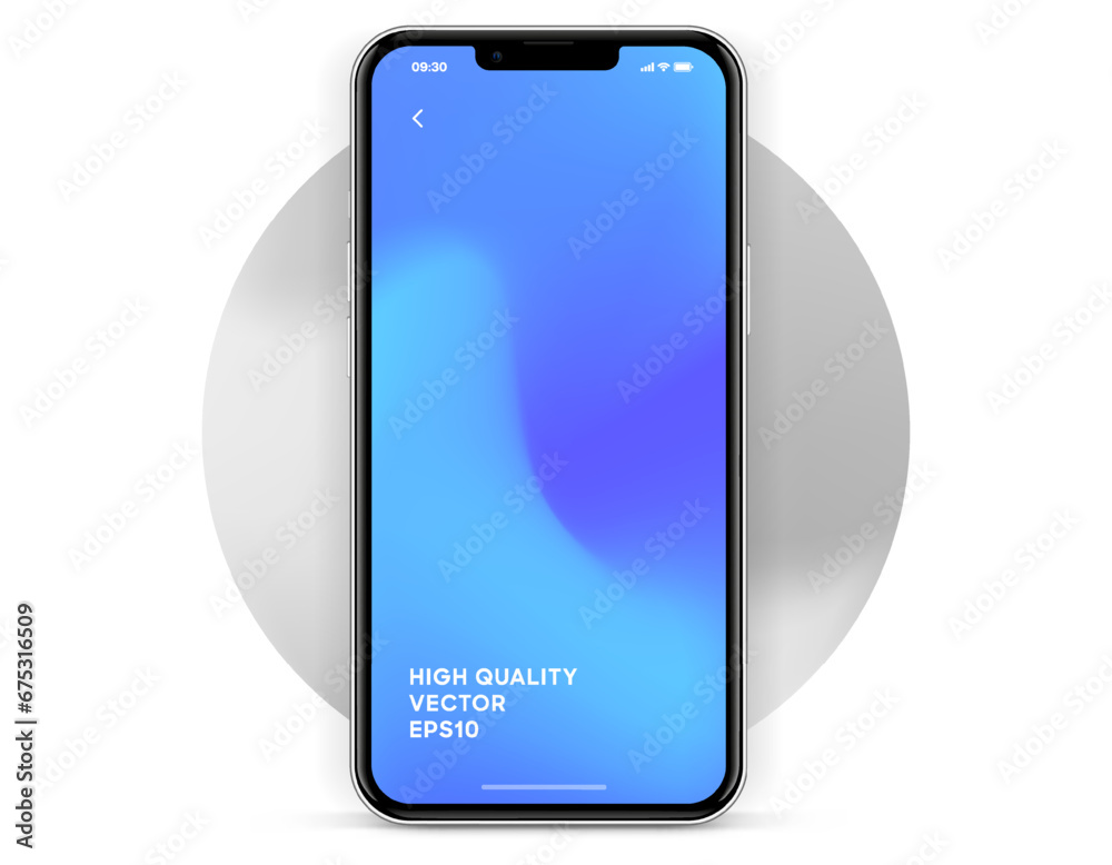 3D realistic high quality smartphone mockup with isolated background ...