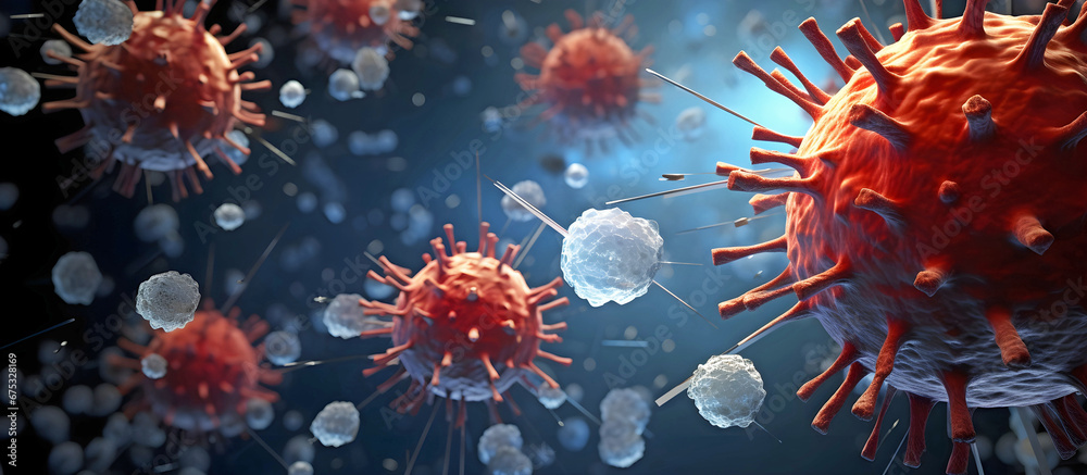 Germs Bacteria . Biology, Science microscopic medicine. treatment ...