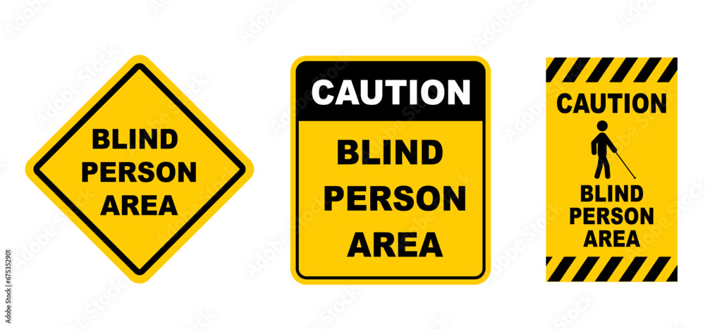 Blind people crossing the road. Traffic route for blind peoples. Blind ...
