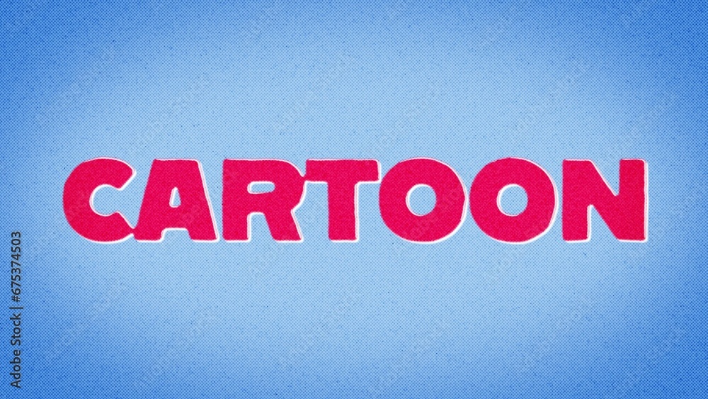 Cartoon Comic Text Title Stock Template | Adobe Stock