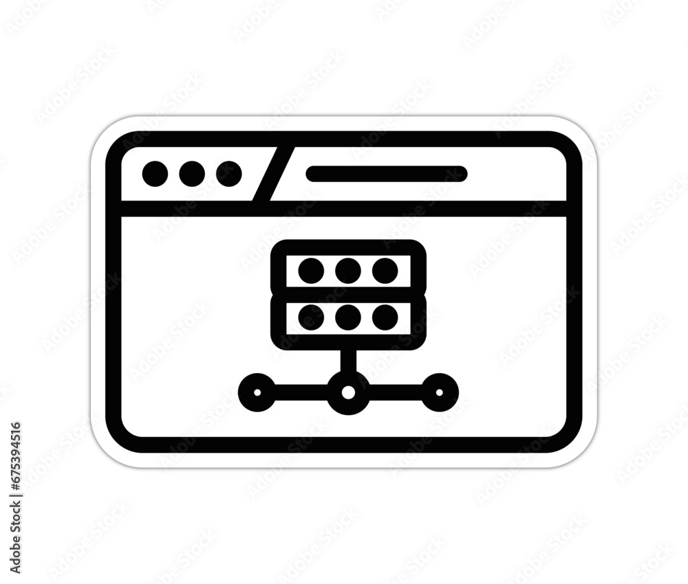 Icones pictogramme symbole Fenetre ordinateur interface dossier ranger ...