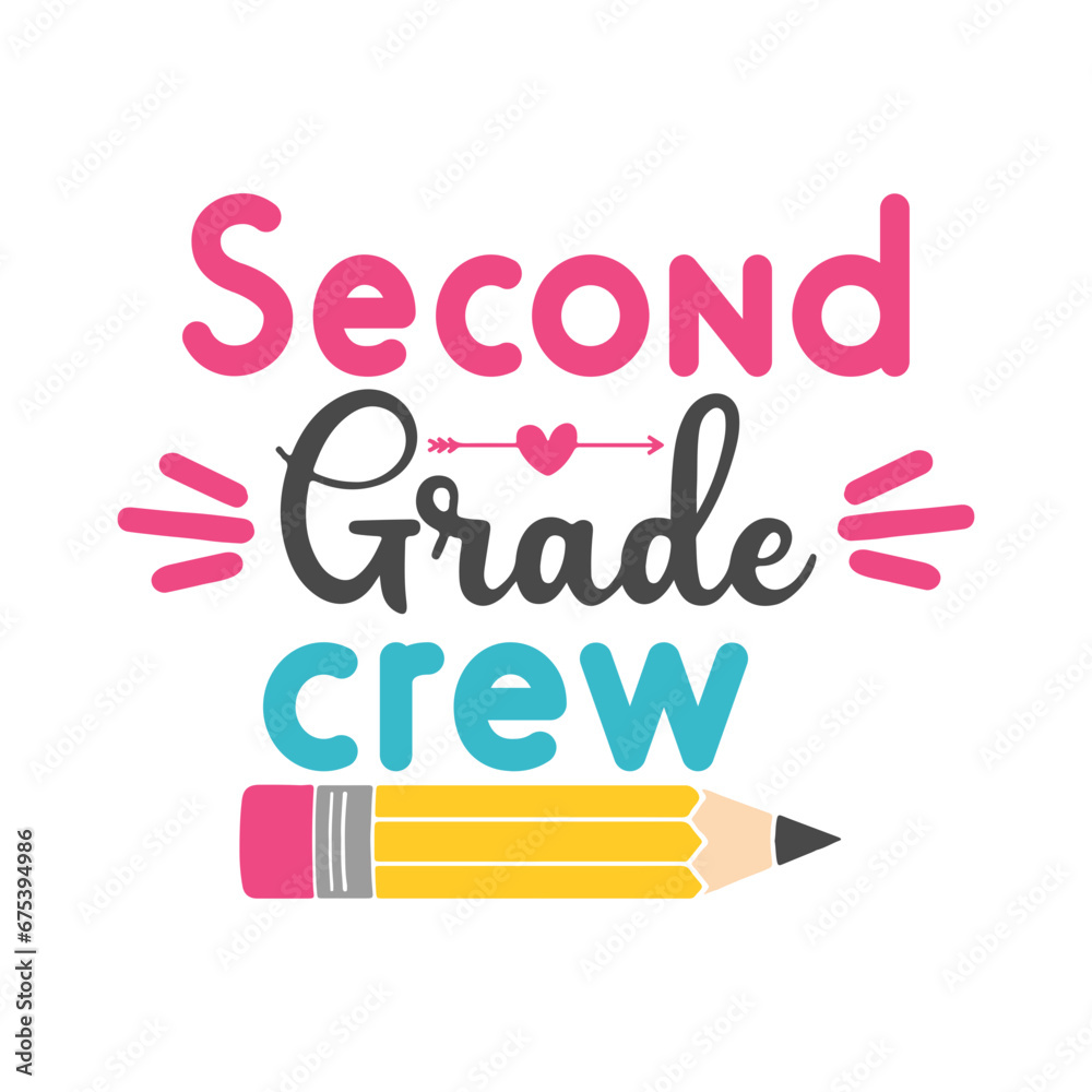Second Grade Crew Svg, 2nd grade svg, Teachers svg, Teacher Team svg ...