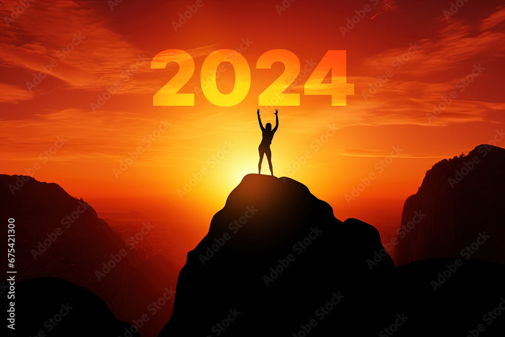 Silhouette of Businessman Jumping at Sunset or Sunrise over Cliff with ...