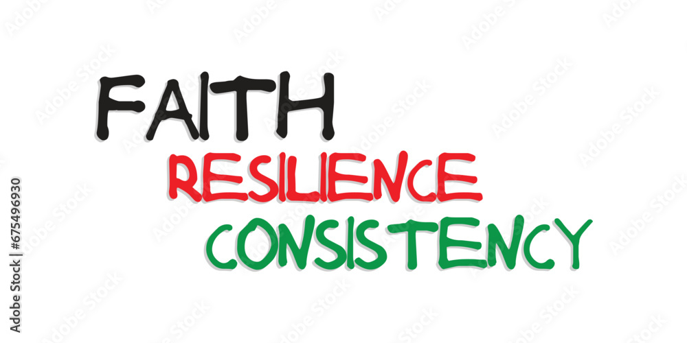 poster art for faith resilience and consistency of Palestinian people ...