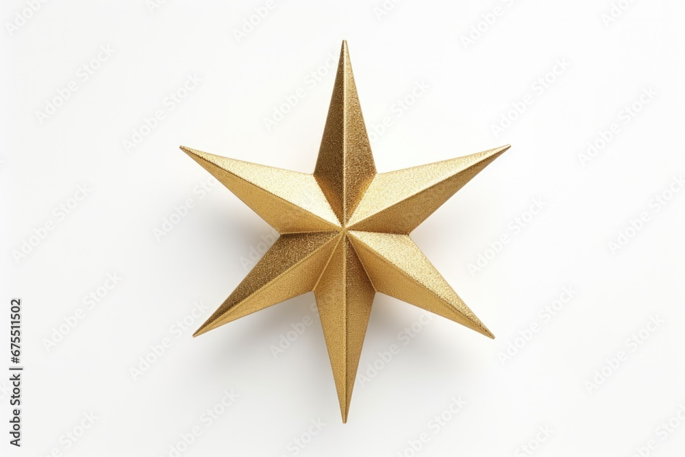 Golden Star Tree Topper. A Symbolic and Luxurious Gold Star Design for ...