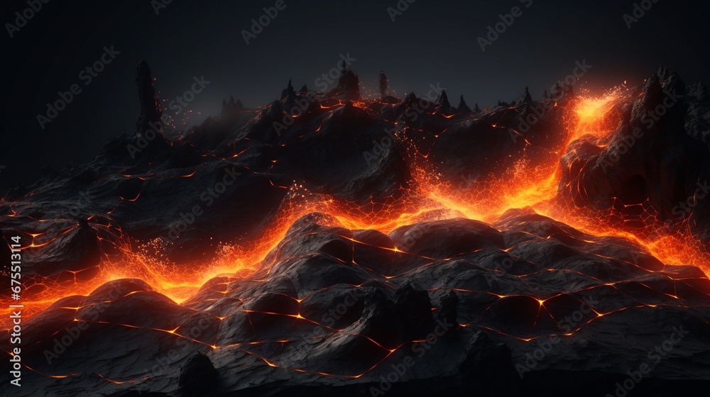 Lava flows and financial line graphs in harmonious alignment ...