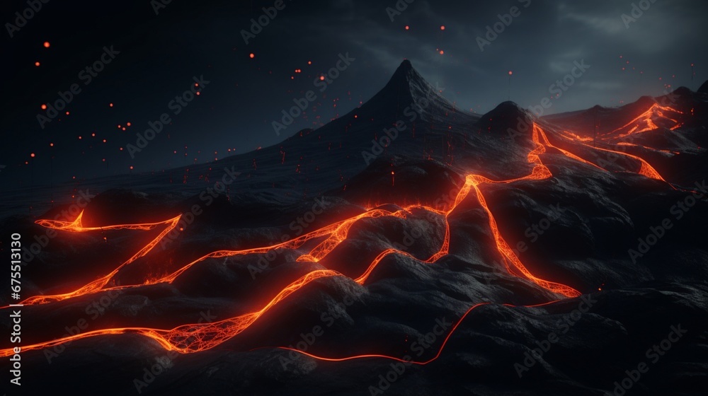 Lava flows and financial line graphs in harmonious alignment ...