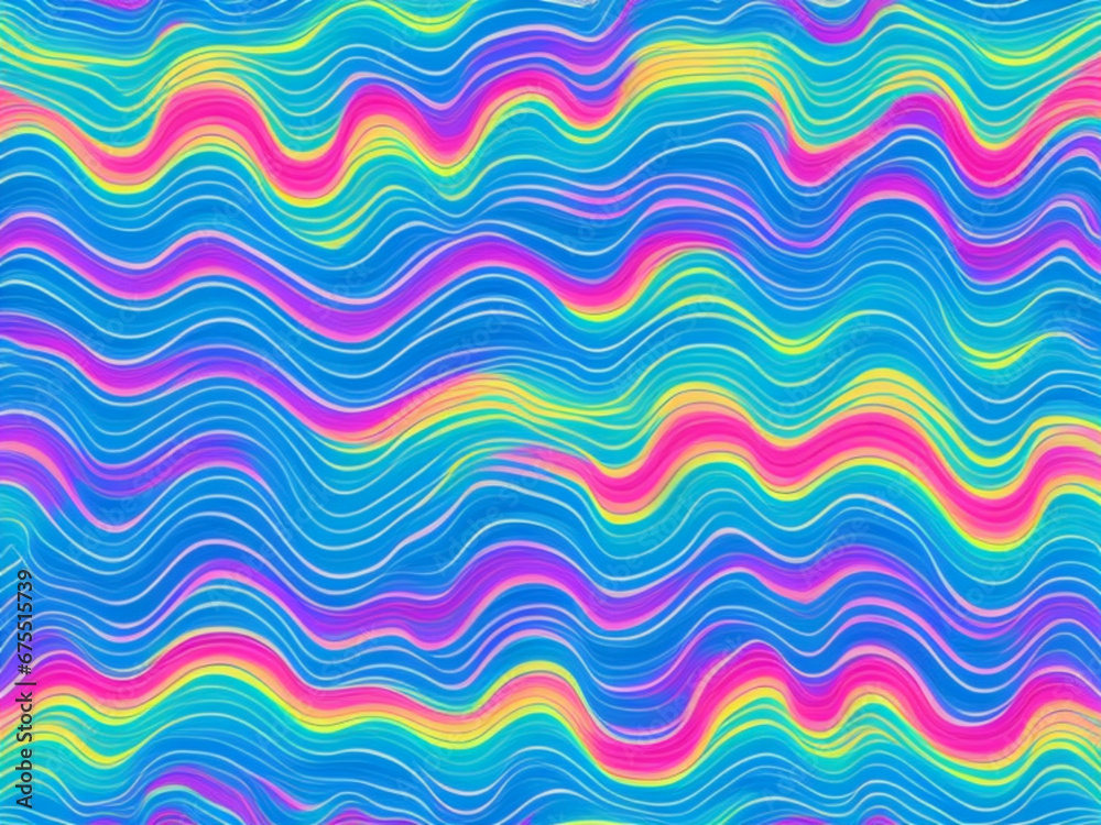 Motley pied stripes, waves, lines, curls and bumps. Abstract beautiful ...