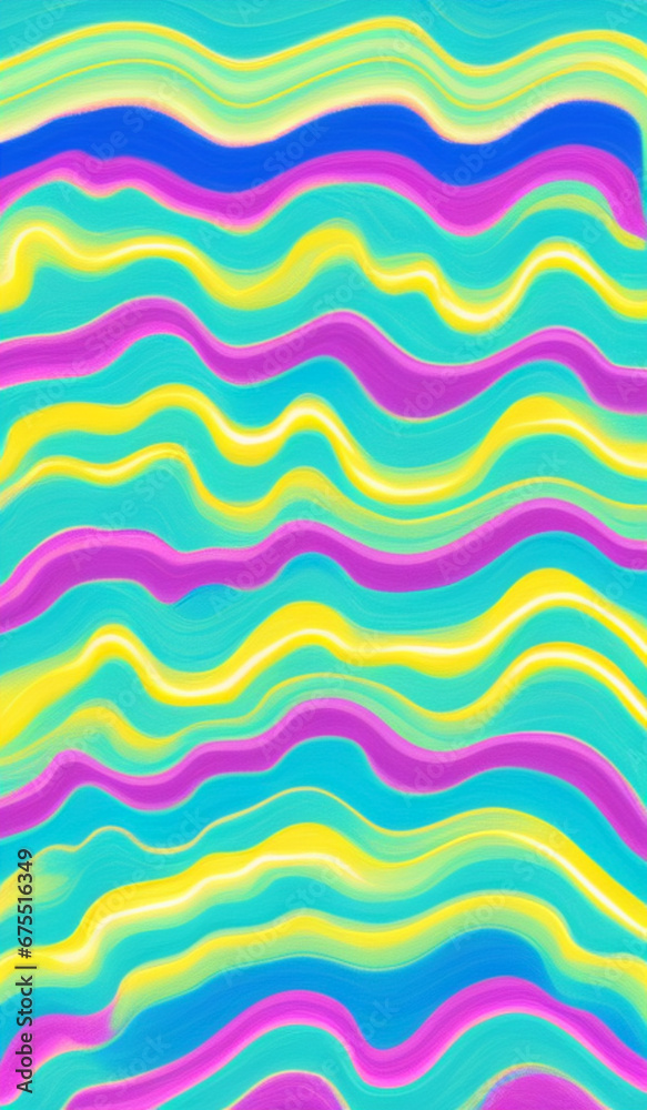 Motley pied stripes, waves, lines, curls and bumps. Abstract beautiful ...