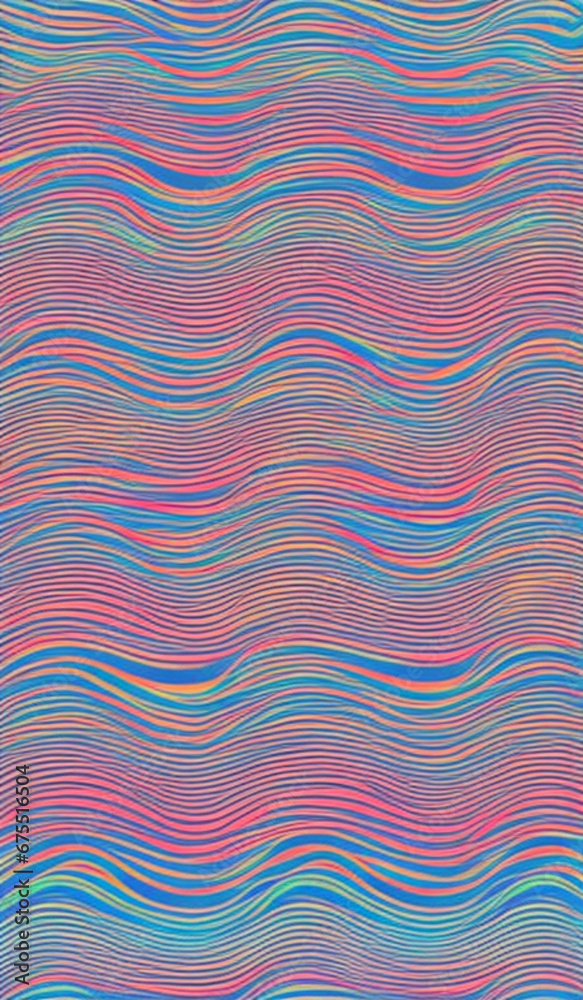 Motley pied stripes, waves, lines, curls and bumps. Abstract beautiful ...