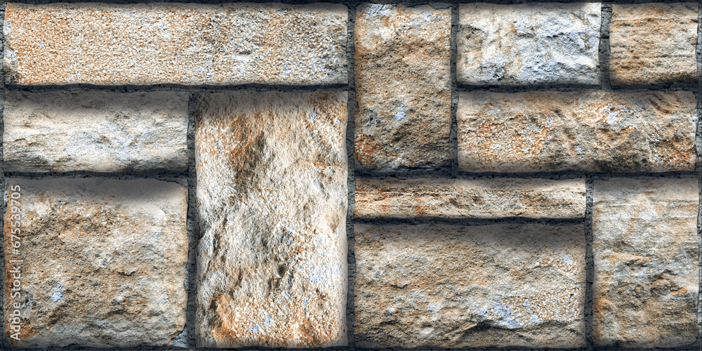natural rustic stone wall cladding, beige brown elevation tile random ...