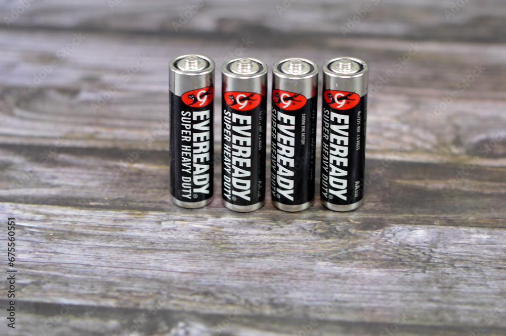 Cairo Egypt, November 6 2023: Eveready super heavy duty longer lasting ...