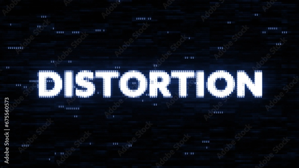 Digital Glitch Distorted Blocks Title Intro Stock Template | Adobe Stock