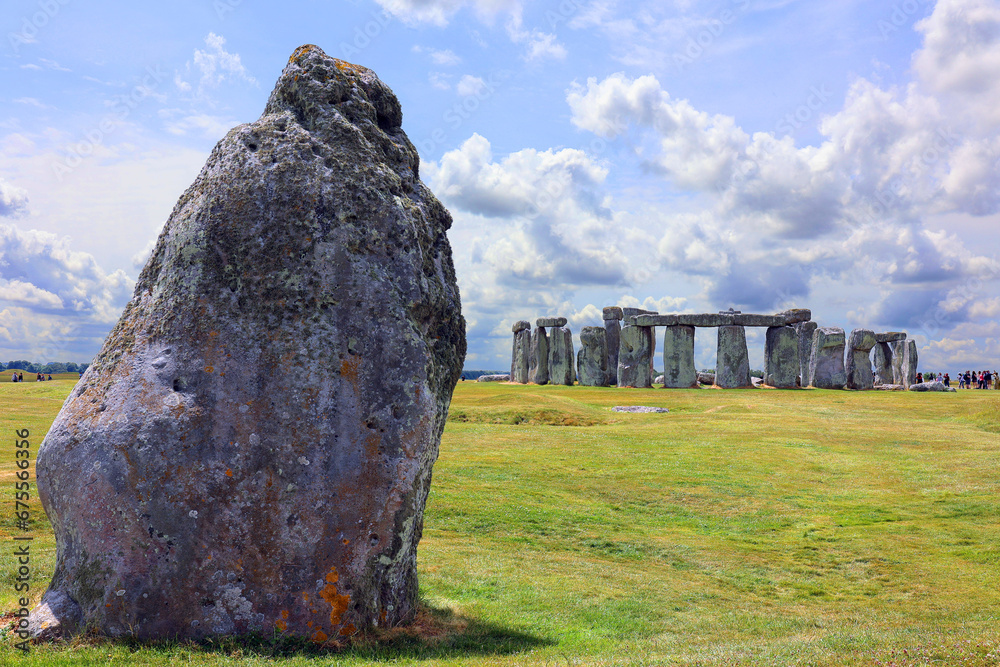 Stonehenge is a prehistoric monument on Salisbury Plain in Wiltshire ...