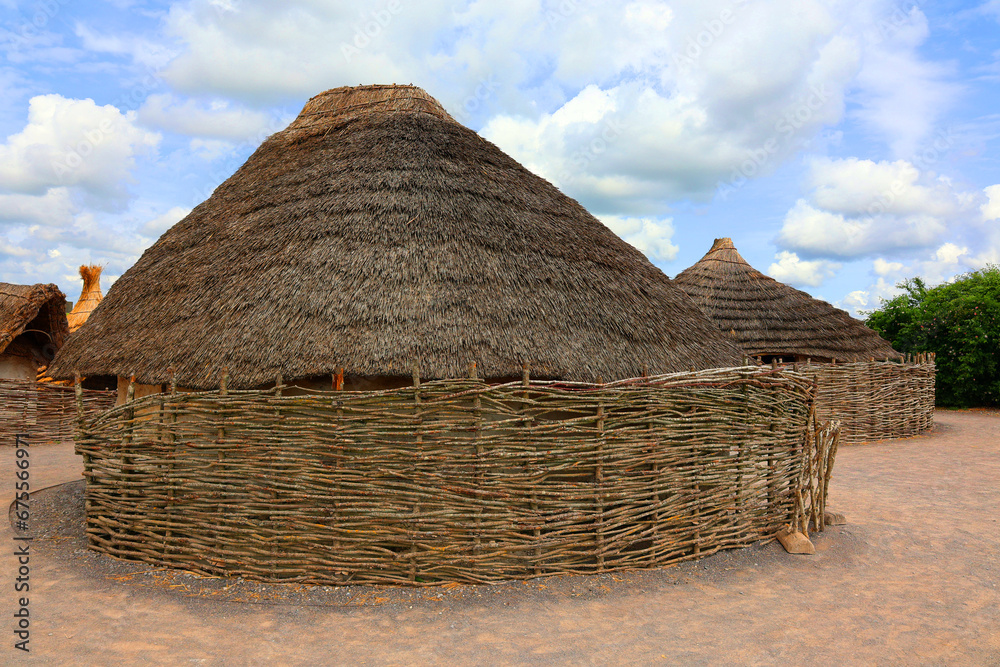 Neolithic houses. Stonehenge was built by the late Neolithic people ...