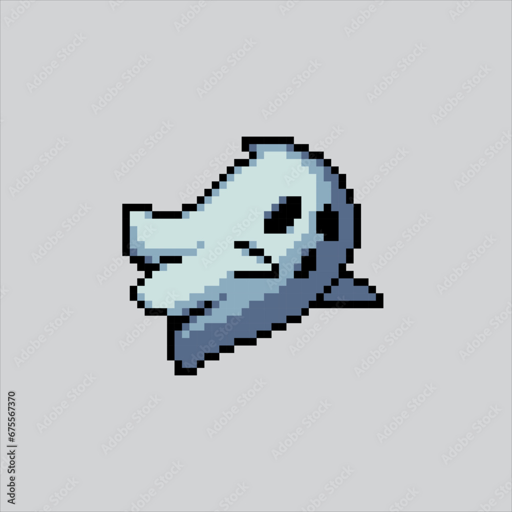 Pixel art illustration Spooky Ghost. Pixelated Ghost. Scary Spooky ...