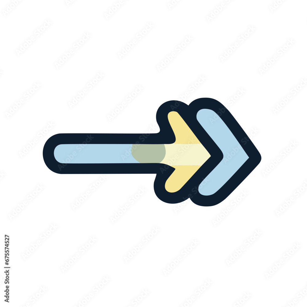 Cartoon vector arrow object, doodle element for decor Stock Vector ...