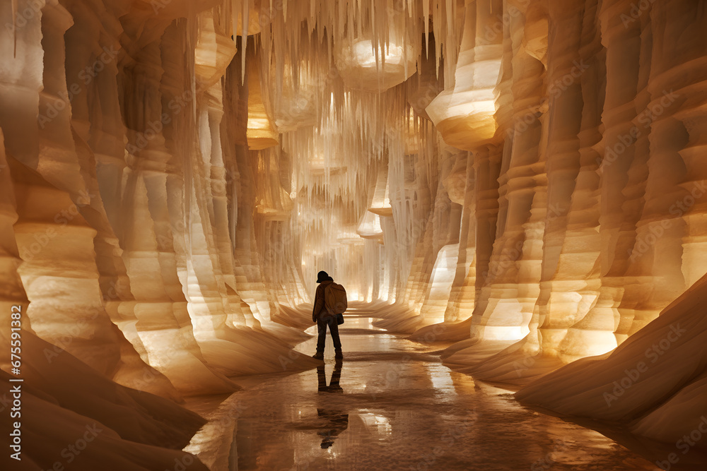 Salt stone cave, salt stone, salt stone mine, salty stone, underground ...